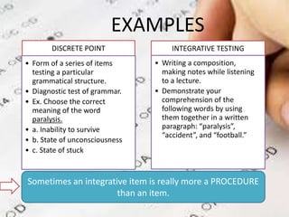 Eng.48 test technique language and Literature Assessment | PPTX