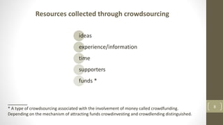 The World of Crowdsourcing | PPT