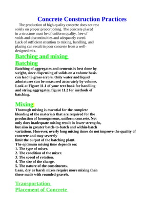 concrete practice | PDF