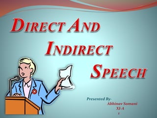 Direct And Indirect Speech | PPTX