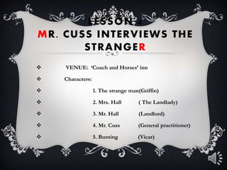 invisible men chapter 4 by class xii a of apsb | PPT