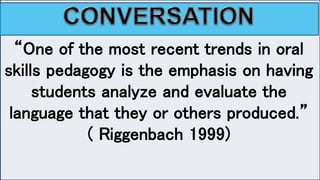 Conversation, Audiotaped Oral Dialogue Jornals, Other Accuracy-based ...