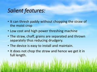 paddy thresher | PPT