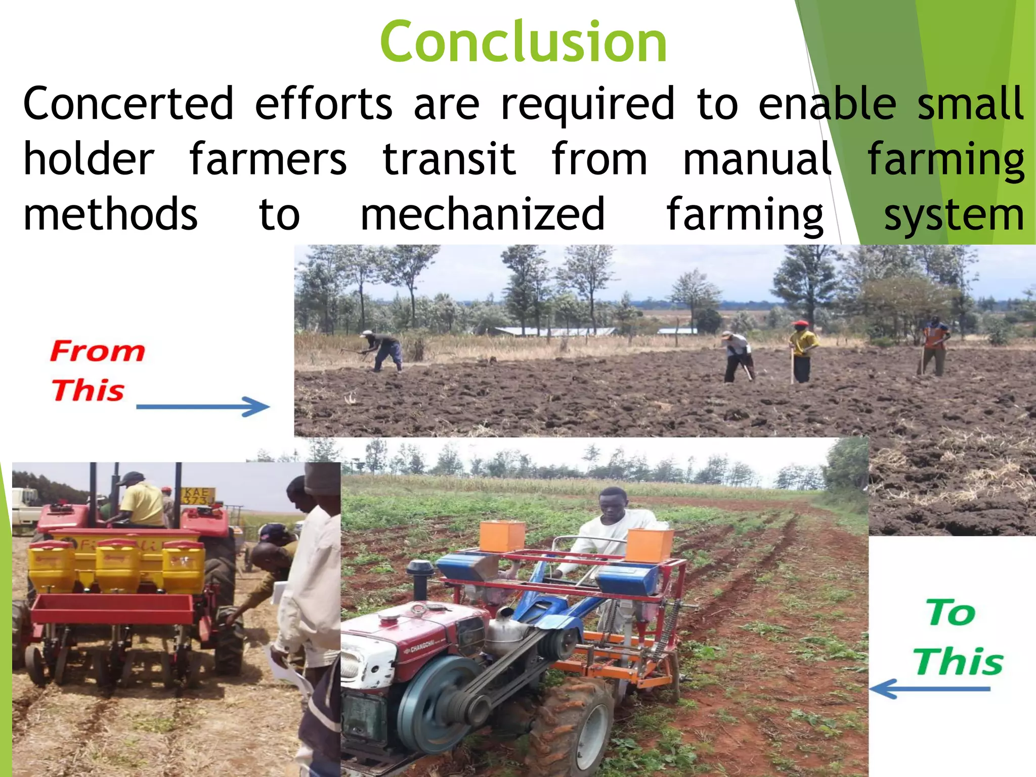 Eng. kanui current situation of agricultural mechanization in kenya | PDF