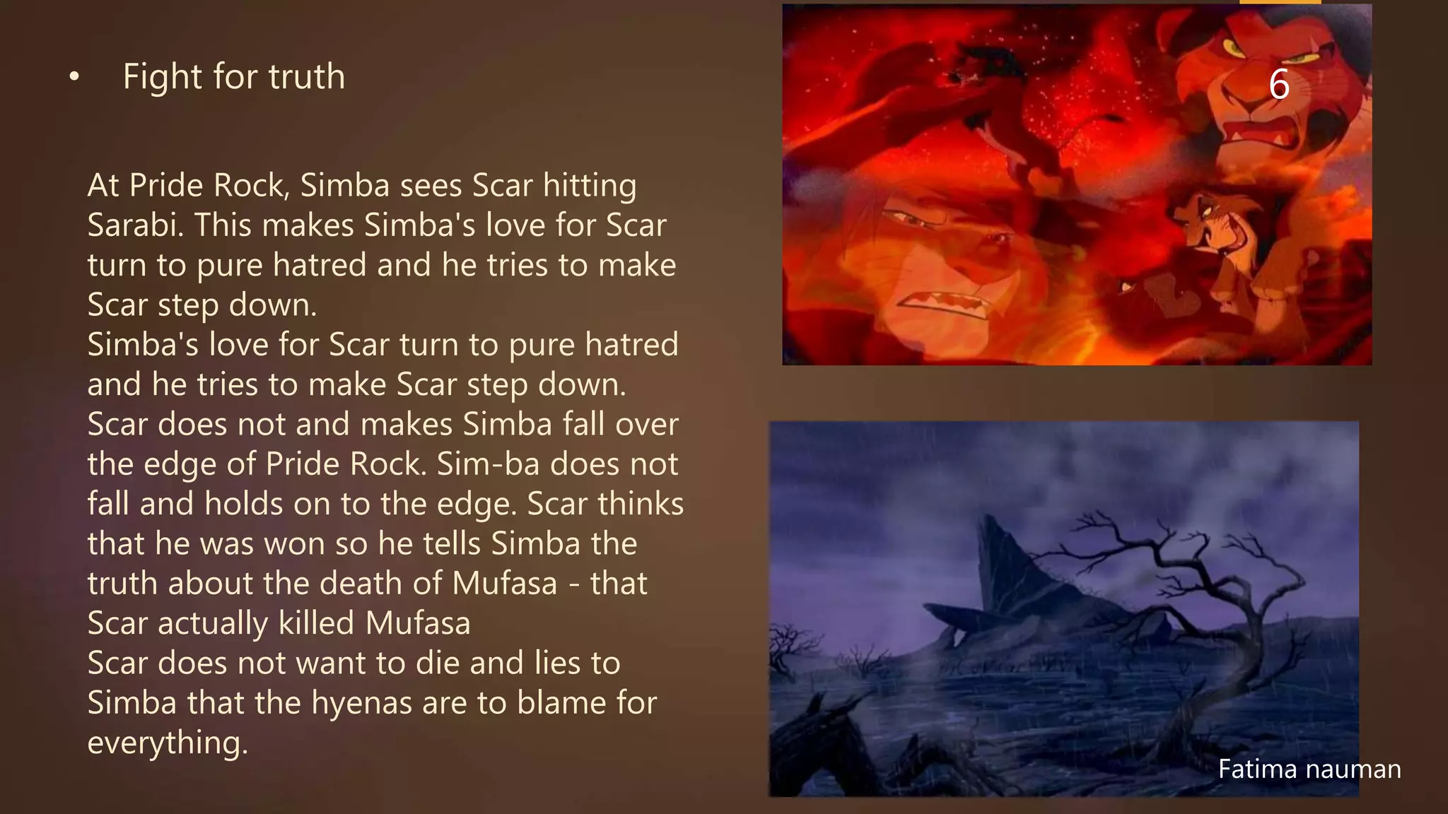 summarize story of loin king-1994 | PPTX