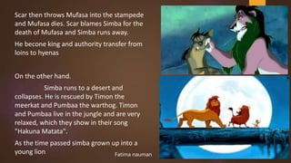 summarize story of loin king-1994 | PPTX