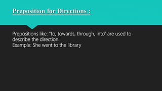 prepositions | PPT