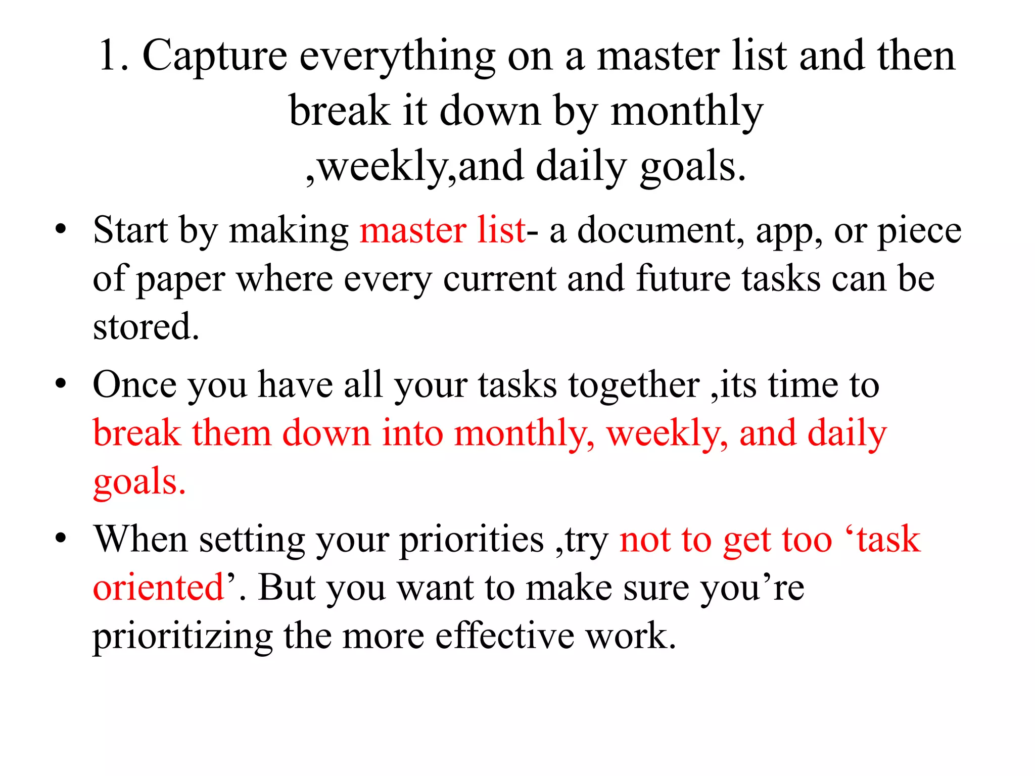 Methods to prioritize your work | PPTX