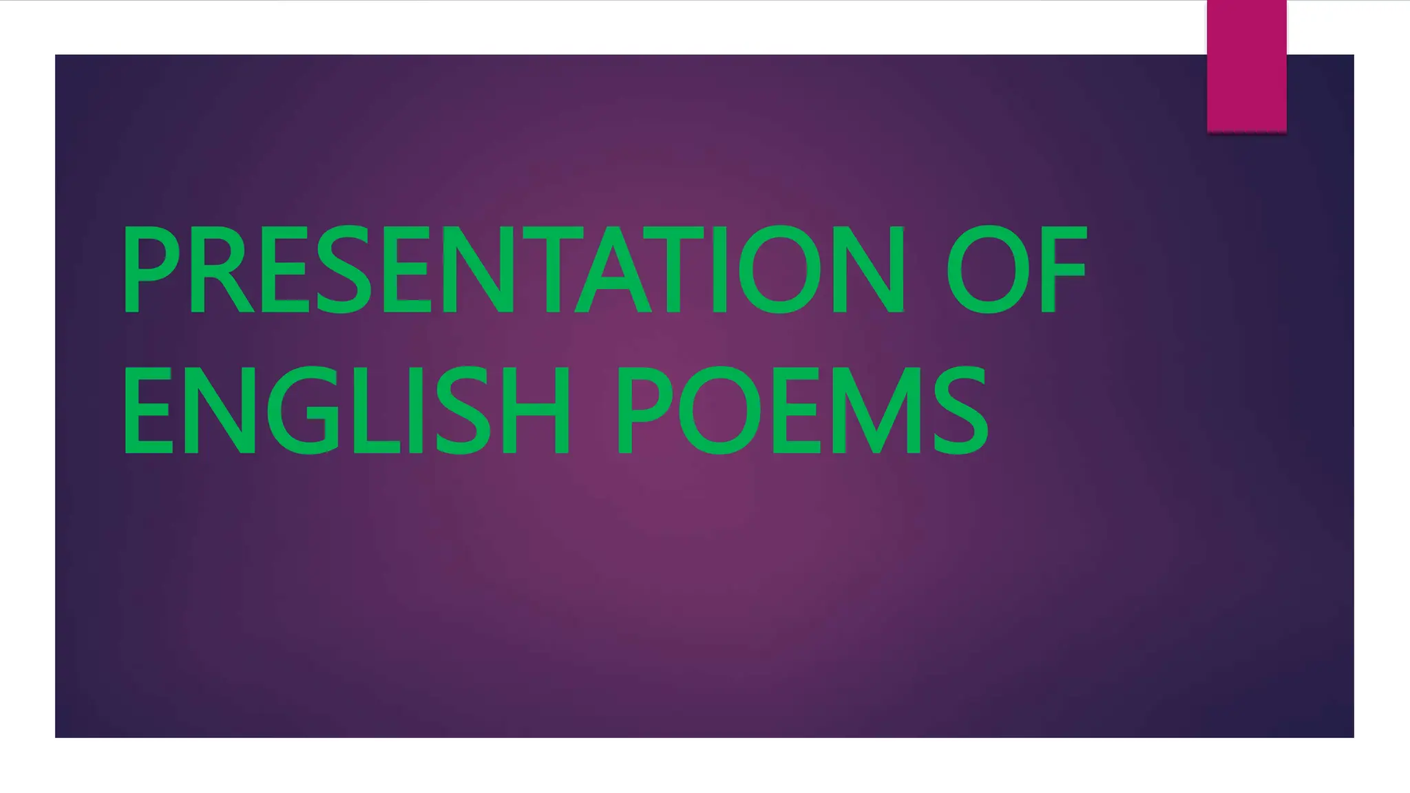 Eng.spl 2.pptx presentation of poems of English | PPT