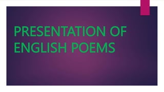 Eng.spl 2.pptx presentation of poems of English | PPT