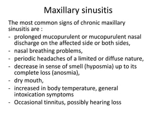ENG_Хронический синусит chronic sinusitis | PPT