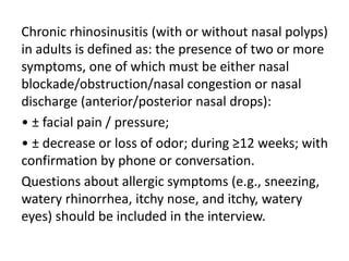 ENG_Хронический синусит chronic sinusitis | PPTX