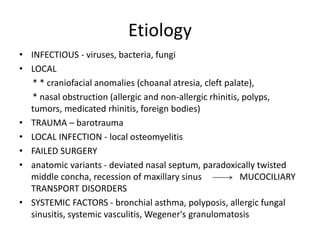 ENG_Хронический синусит chronic sinusitis | PPT