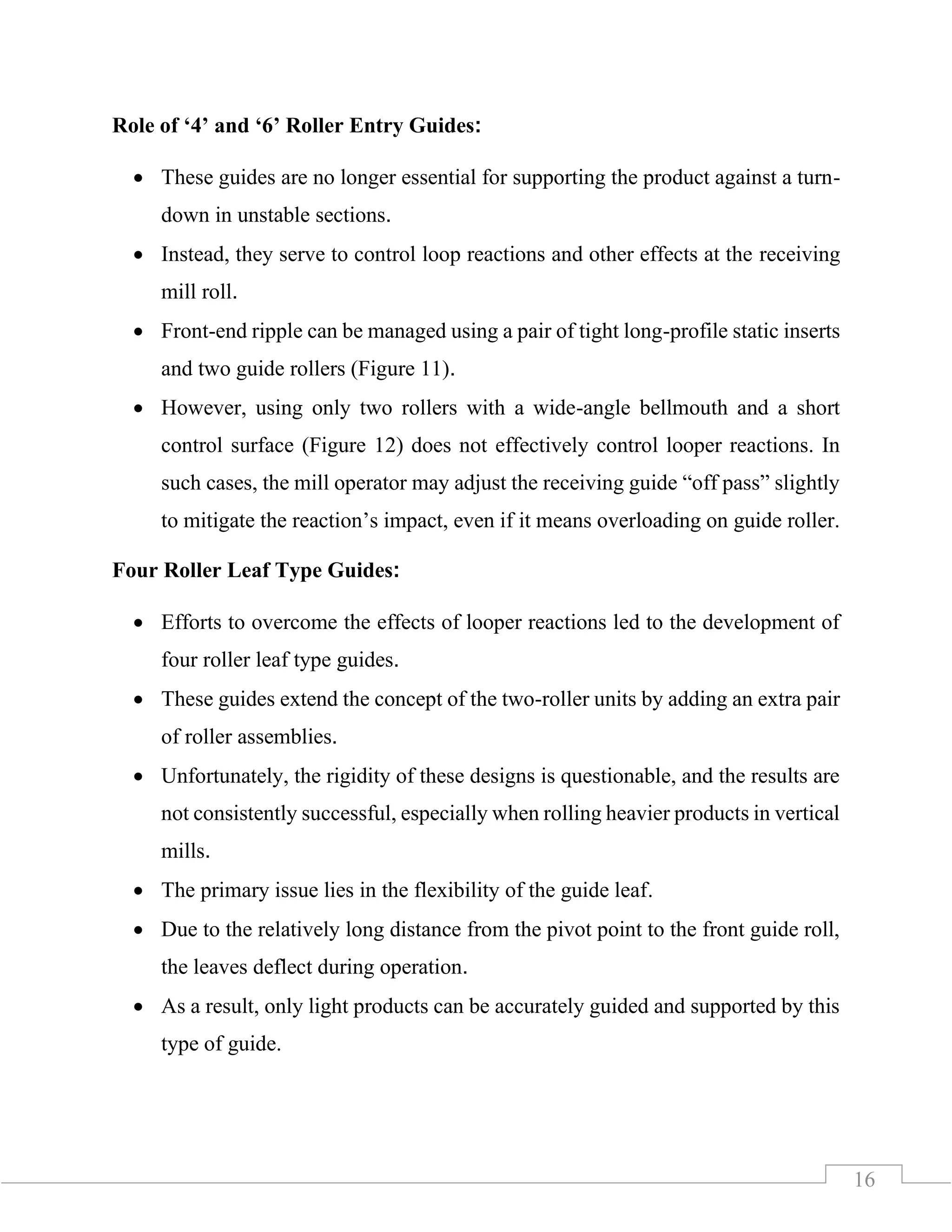 Introduction to Types of Rolling Mills Guide Equipment | PDF