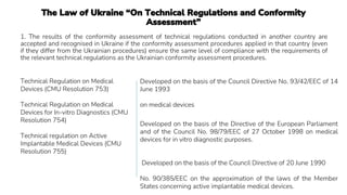 Conformity assessment of medical devices in Ukraine | PDF