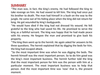 Three questions by Leo Tolstoy power point presentation | PPTX
