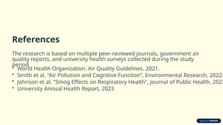 This presentation is all about smog and it's effects | PPTX