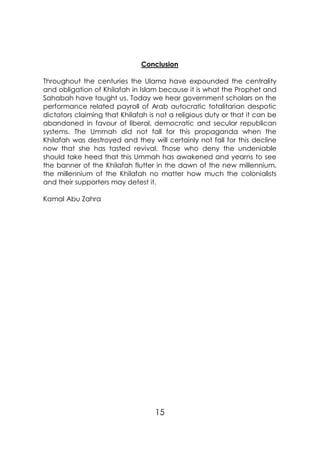The Centrality of the Khilafah in Islam | PDF
