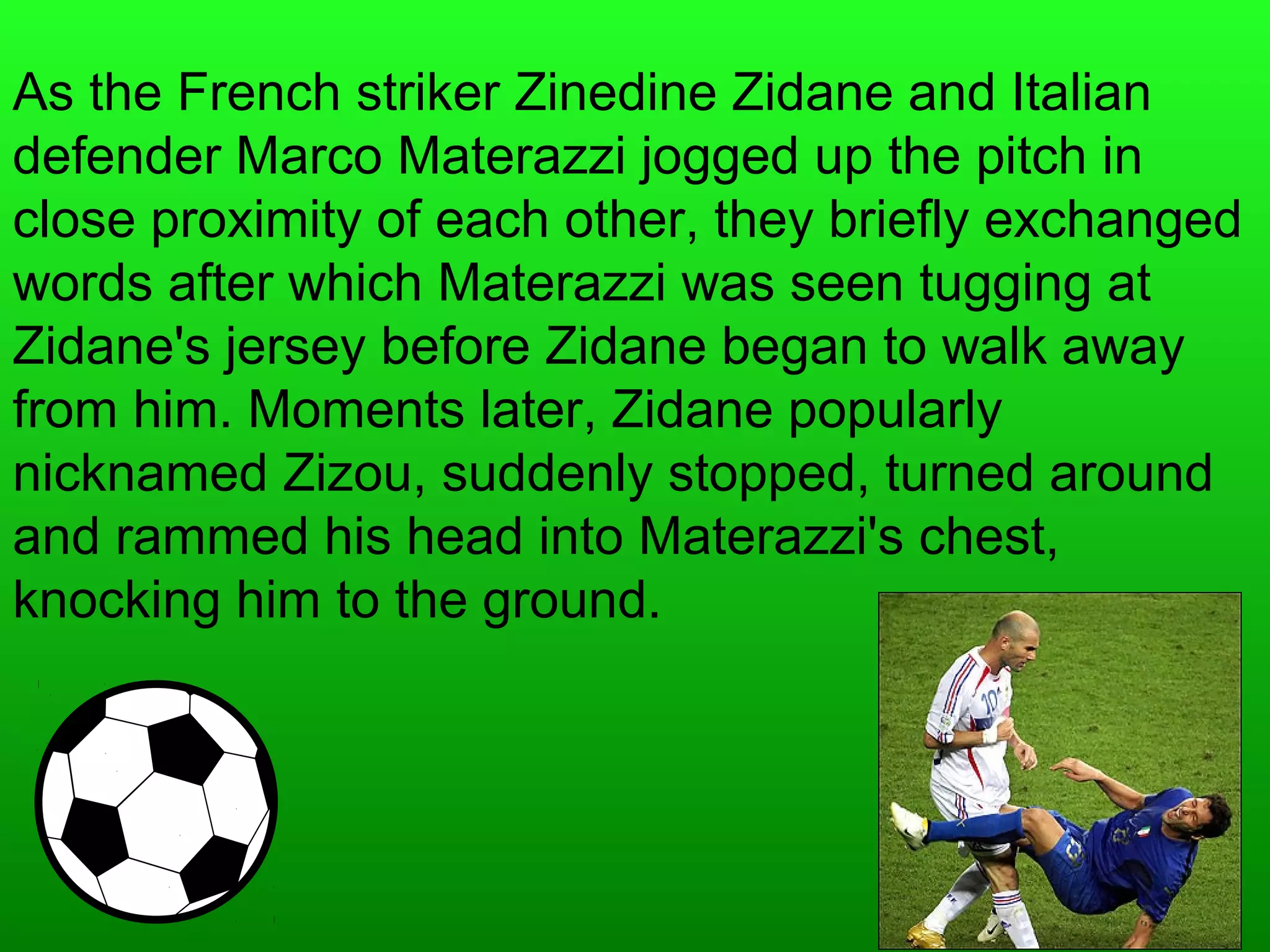 Zinadine Zidane Red Card | PPT