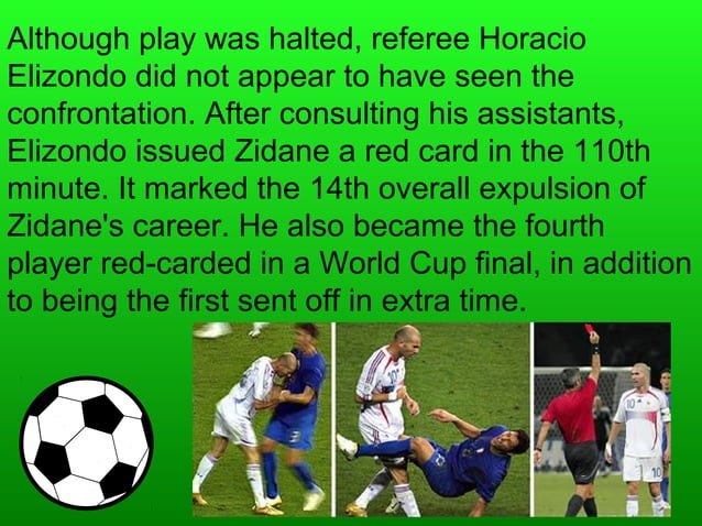 Zinadine Zidane Red Card | PPT