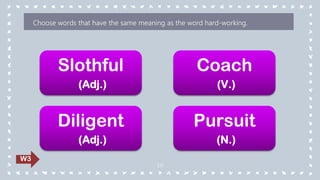 English hidden meaning vocabulary | PPTX
