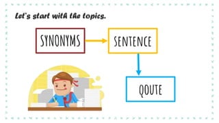 English hidden meaning vocabulary | PPTX
