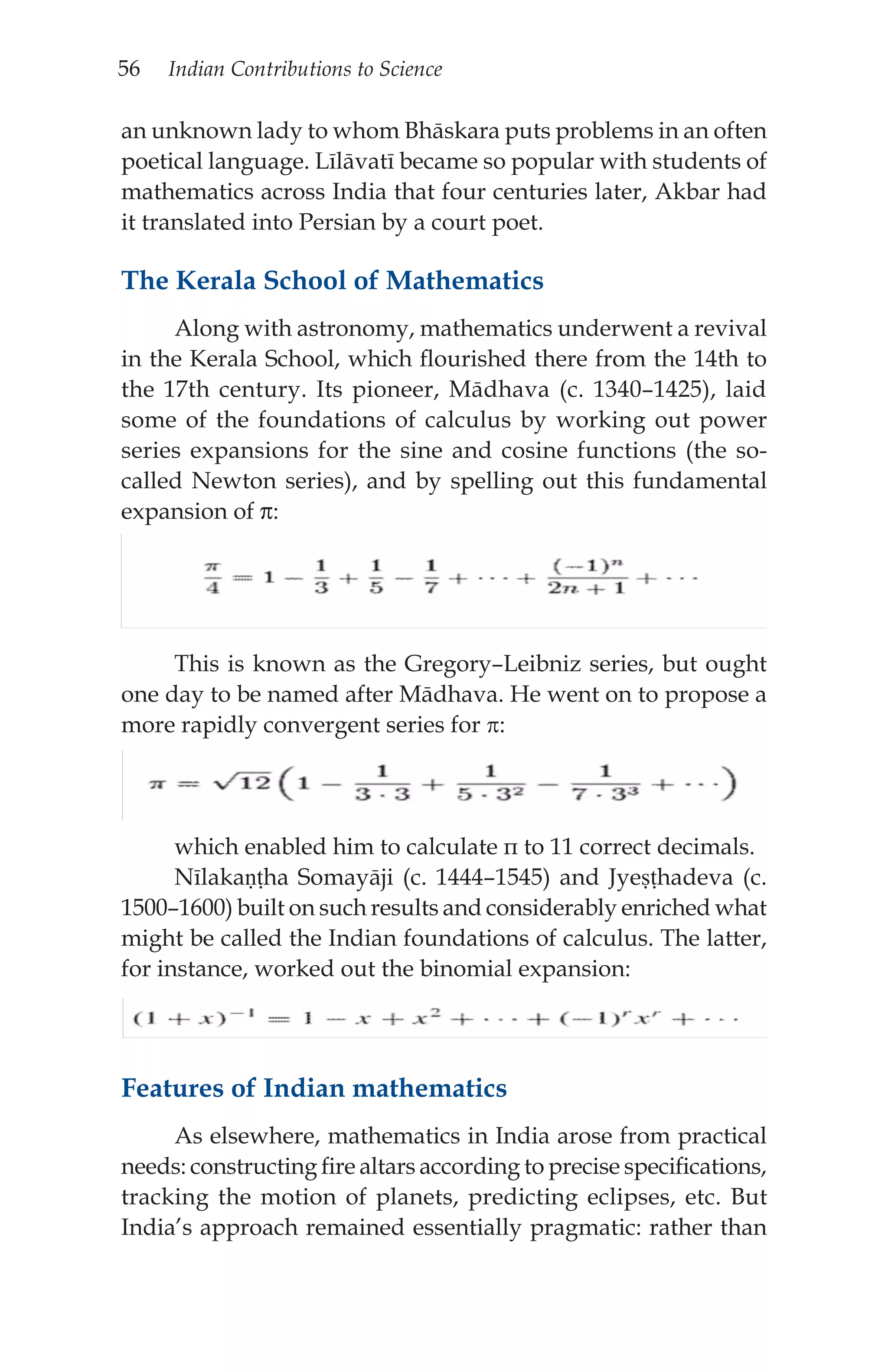 INDIA'S CONTRIBUTION TO SCIENCE | PDF