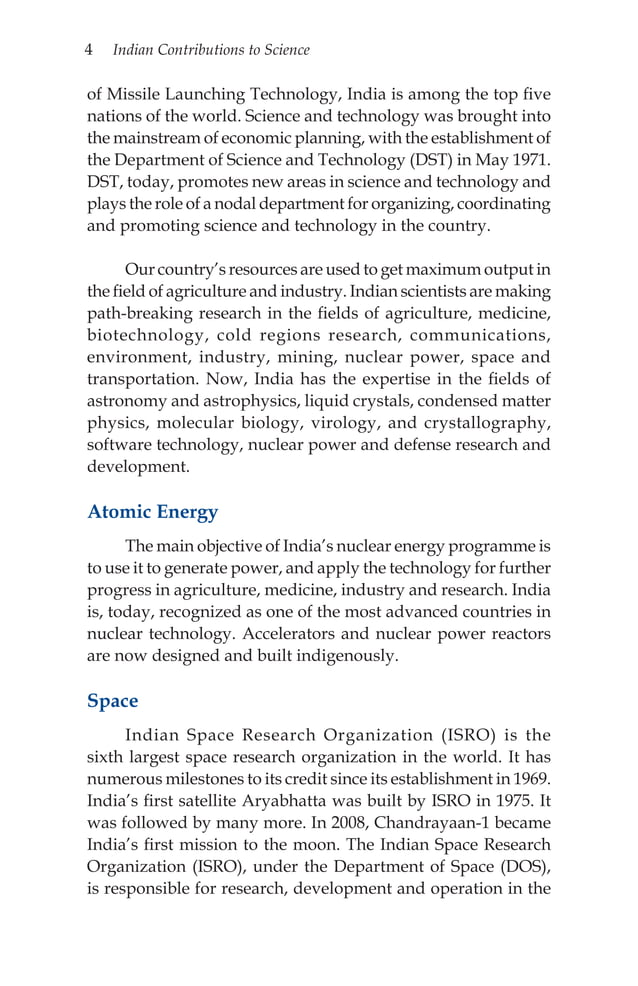 INDIA'S CONTRIBUTION TO SCIENCE | PDF