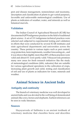 INDIA'S CONTRIBUTION TO SCIENCE | PDF