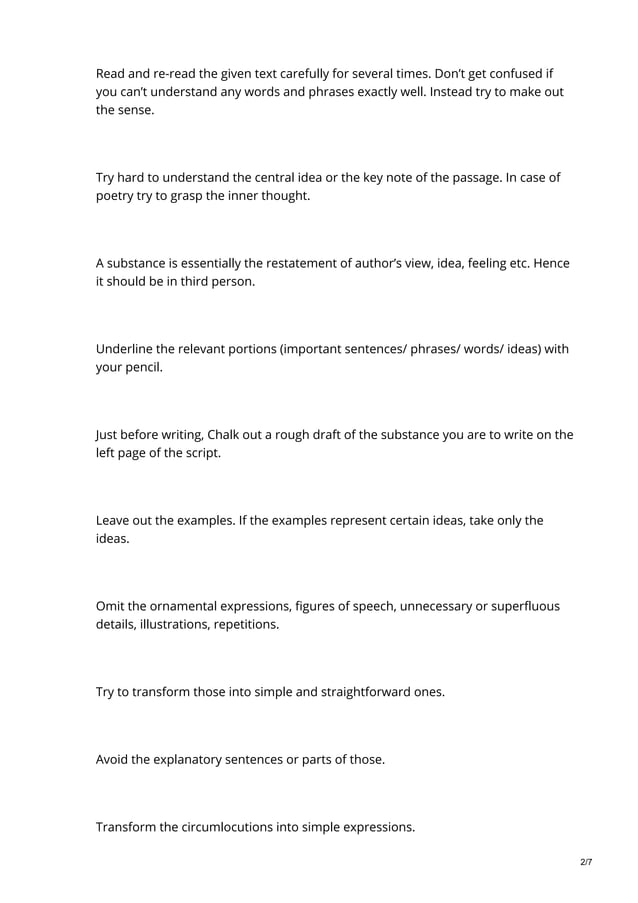 Step by Step Guide for Writing Substance and Critical Appreciation | PDF