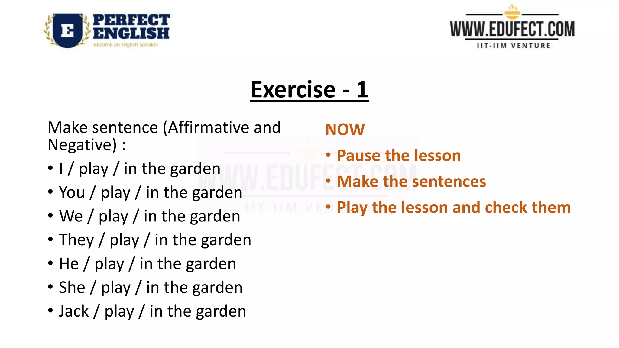 Simple Present Tense - Affirmative and Negative | PPTX