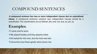 Types of sentence | PPTX