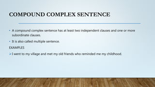 Types of sentence | PPTX