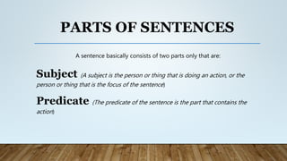 Types of sentence | PPTX