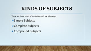 Types of sentence | PPTX