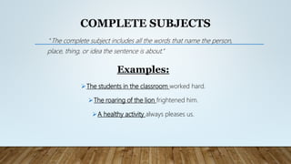 Types of sentence | PPTX