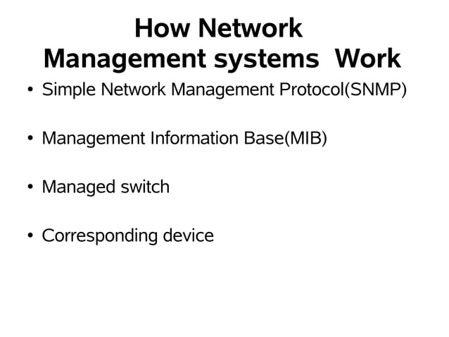 How Network Management Systems Work | PDF