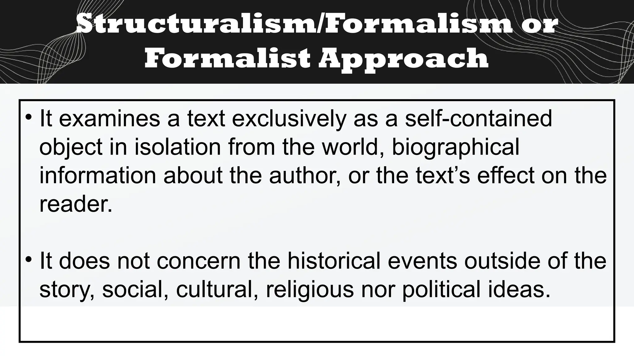ENG10-WEEK 4-FORMALIST APPROACH - POWERPOINT | PPTX