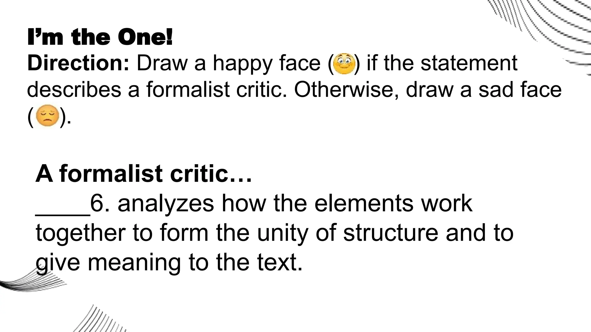 ENG10-WEEK 4-FORMALIST APPROACH - POWERPOINT | PPTX