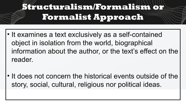 ENG10-WEEK 4-FORMALIST APPROACH - POWERPOINT | PPTX