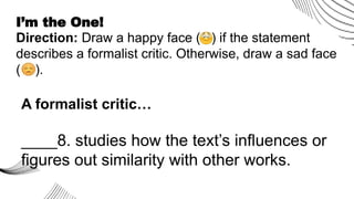 ENG10-WEEK 4-FORMALIST APPROACH - POWERPOINT | PPTX