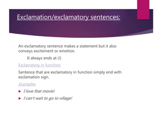 EngLish Ppt (Sentences) | PPT