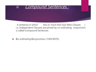 EngLish Ppt (Sentences) | PPT