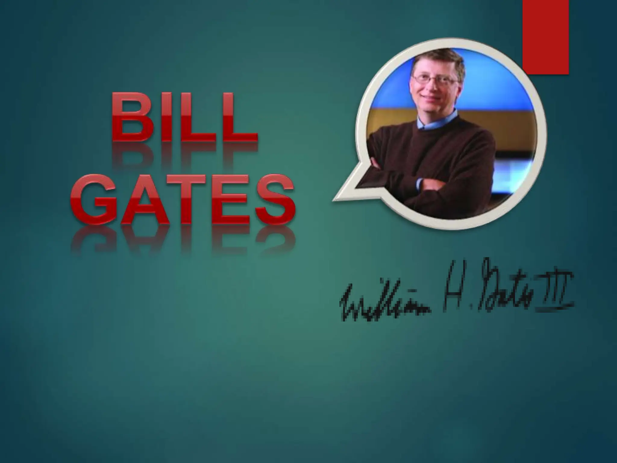 Presentation about Bill Gates | PPT