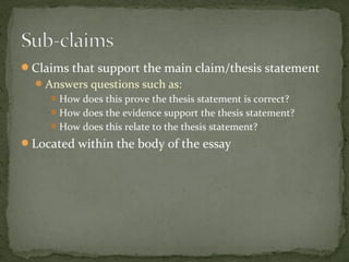 English: Claims | PPT