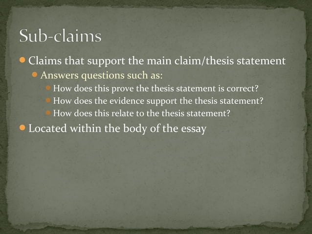 English: Claims | PPT