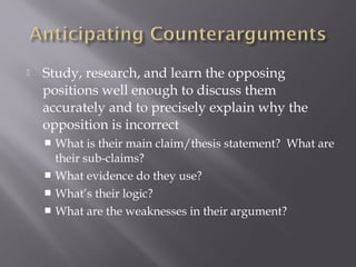 English: Counterarguments | PPT