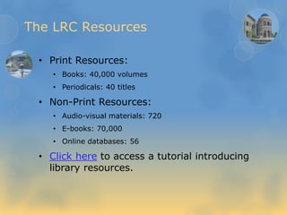 Library Orientation (ENG101) | PPT