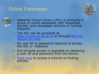 Library Orientation (ENG101) | PPT