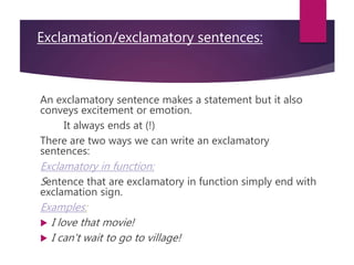 Types Of Sentences. Types Of Simple Sentences. Clauses. Conjunctions. | PPT